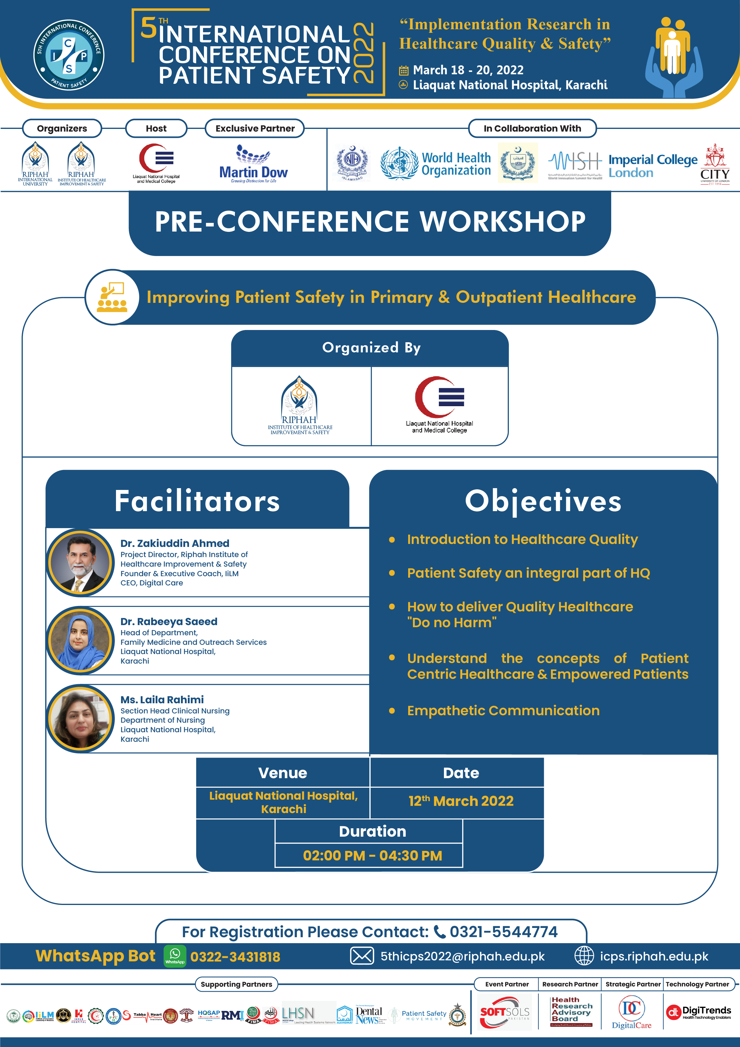Improving Patient Safety in Primary & Out Patient Healthcare – 5th ICPS ...