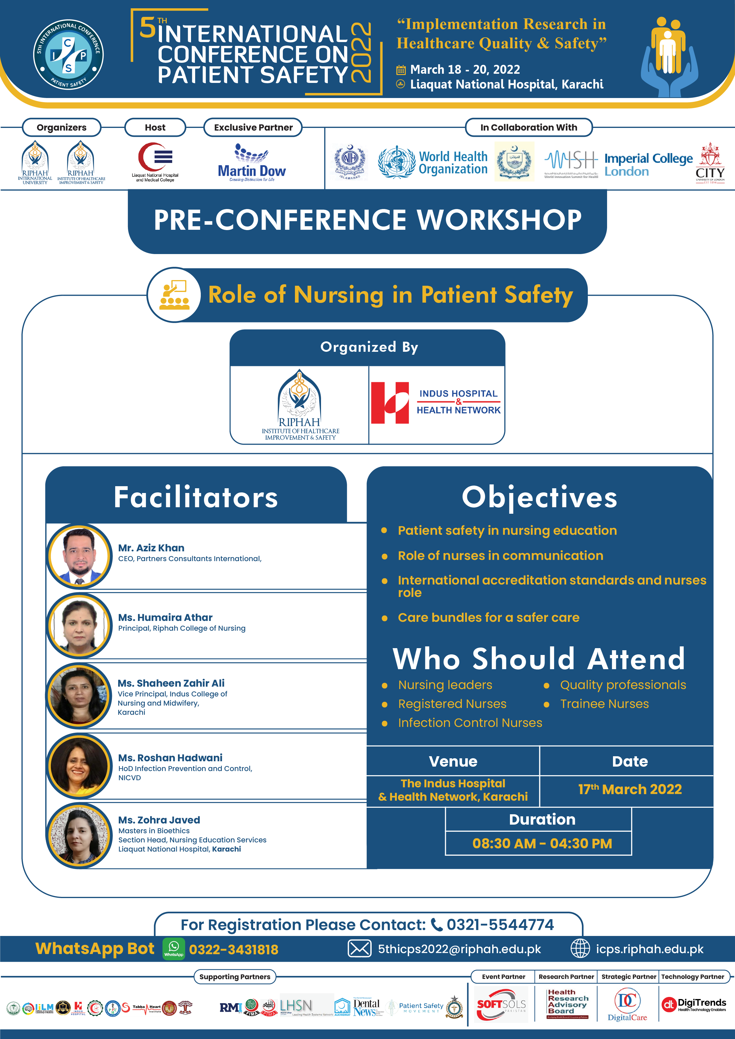 Role of Nursing in Patient Safety – 5th ICPS Conference